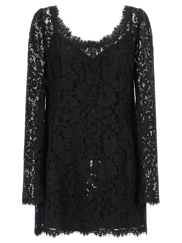 Dolce & Gabbana Lace Dress - Black