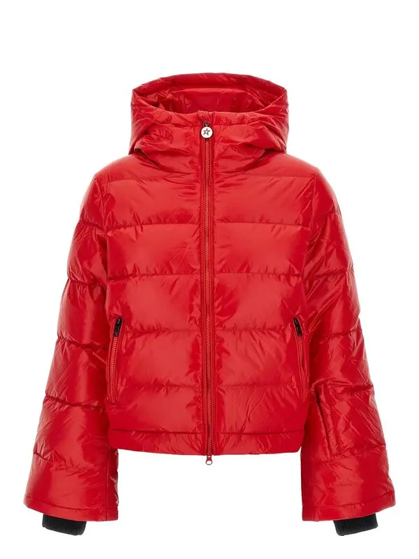 Perfect Moment Polar Flare' Down Jacket - Red