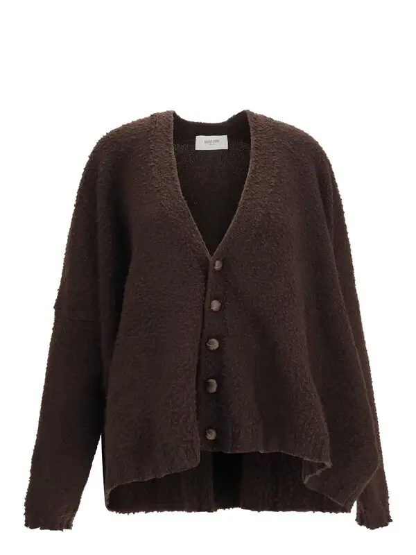 GOLDEN GOOSE Casentino-effect Wool Cardigan - Brown
