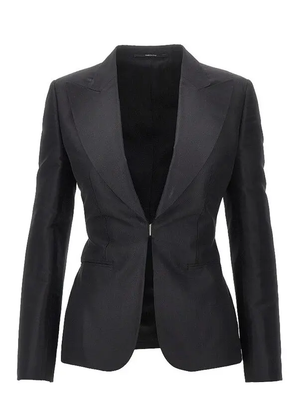 Gucci Silk Faille Jacket - Black
