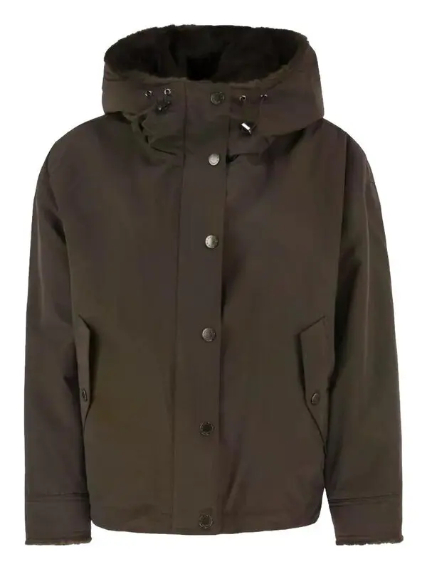 Max Mara Zanna Reversible Hooded Jacket - Brown