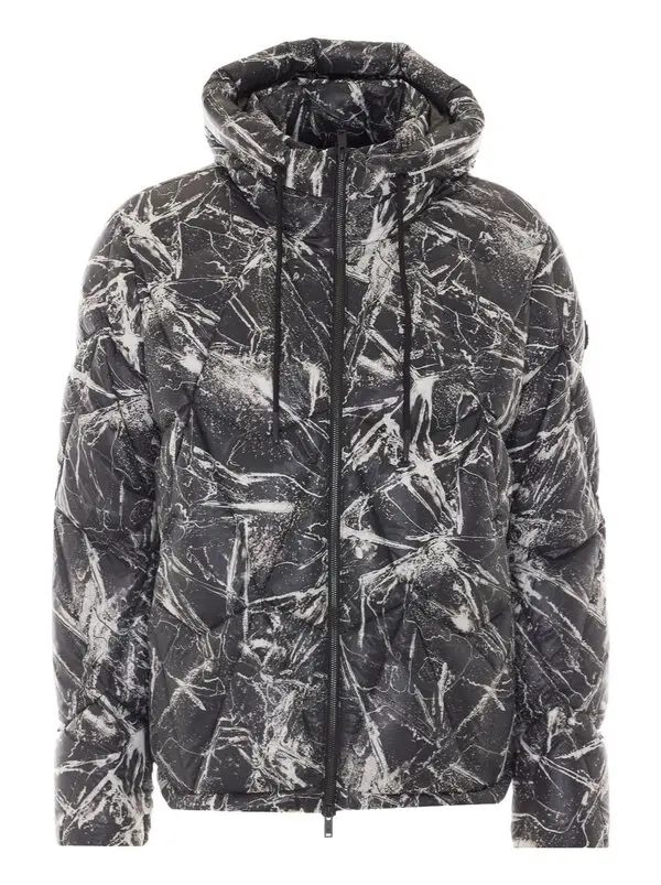 Moose Knuckles Printed Zipped Jacket - Gray