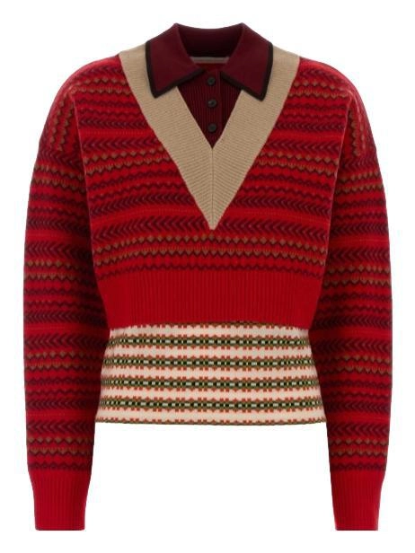 Dries Van Noten Toinette Patterned Knit Sweater - No