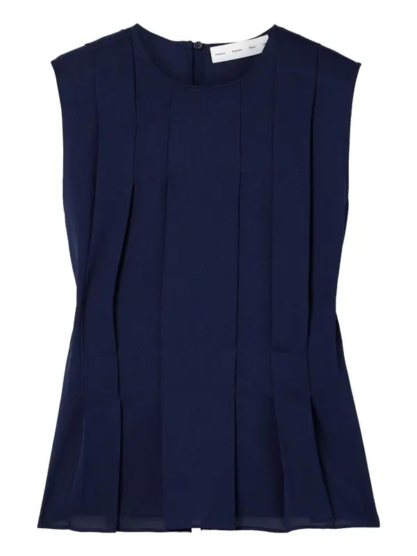 Proenza Schouler Makayla Pleated Crepe Tank - No
