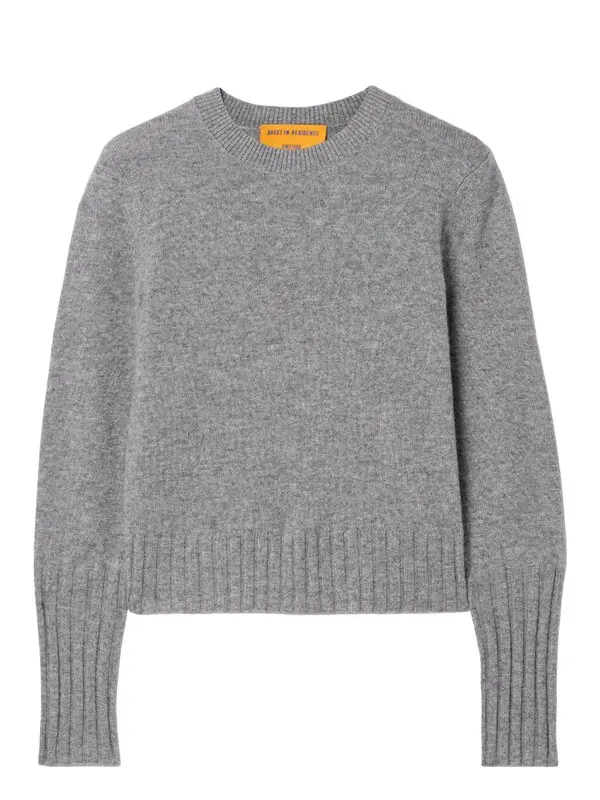 Guest In Residence Solid-color Cashmere Sweater - Grey