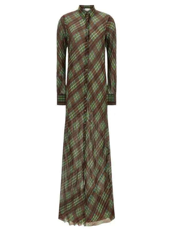 Dries Van Noten Dalima Checked Shirt Dress - No