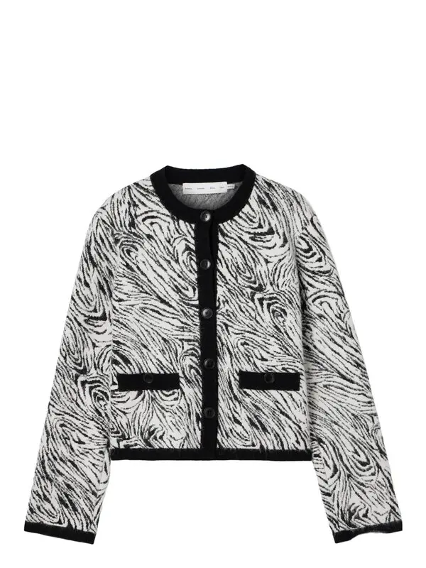 Proenza Schouler Brushed Jacquard-knit Cardigan - No