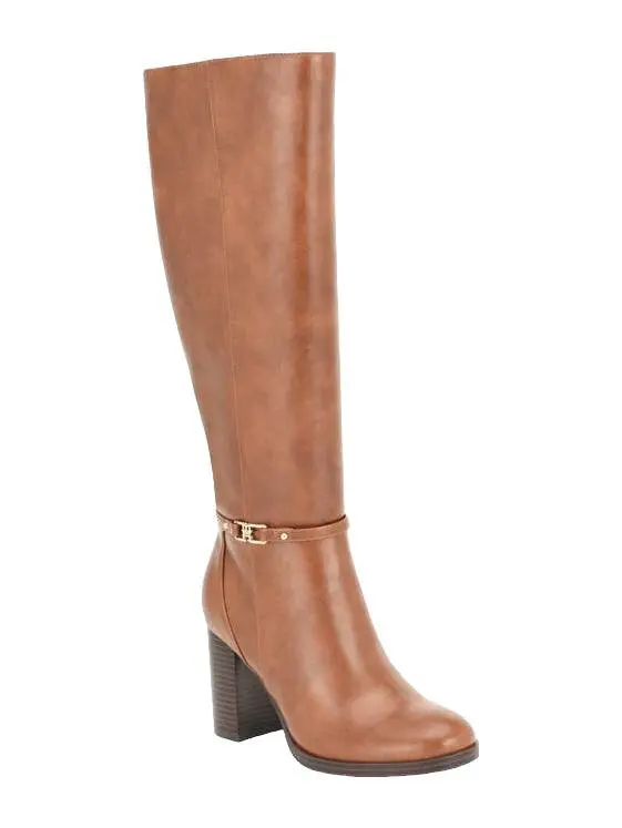 Tommy Hilfiger Umbra Knee High Faux Leather Boot - Bark