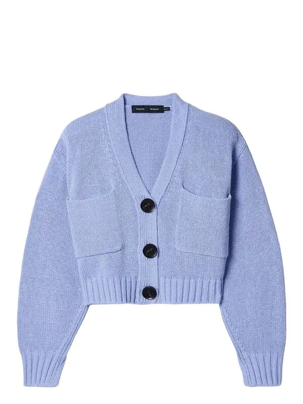 Proenza Schouler Sofia Cropped Cotton-blend Cardigan - No