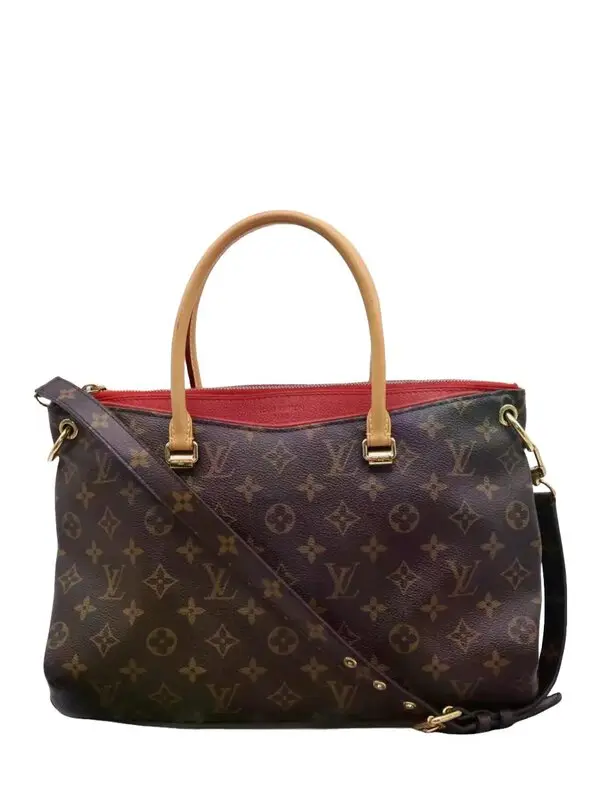 LOUIS VUITTON 2014 Monogram Pallas Mm Satchel - Brown
