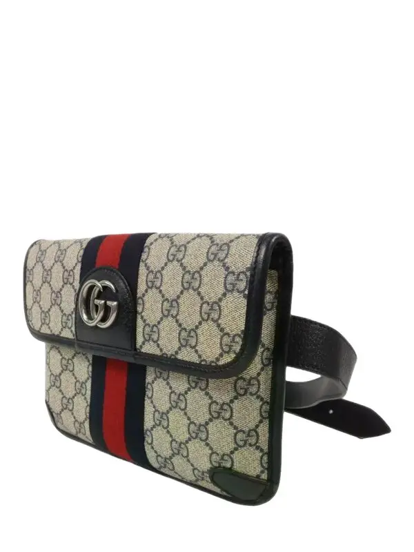 Gucci Gg Supreme Ophidia Belt Bag - Neutrals