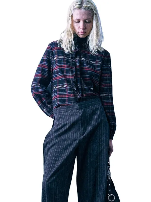 R13 Shrunken Ruffle Shirt - Multi