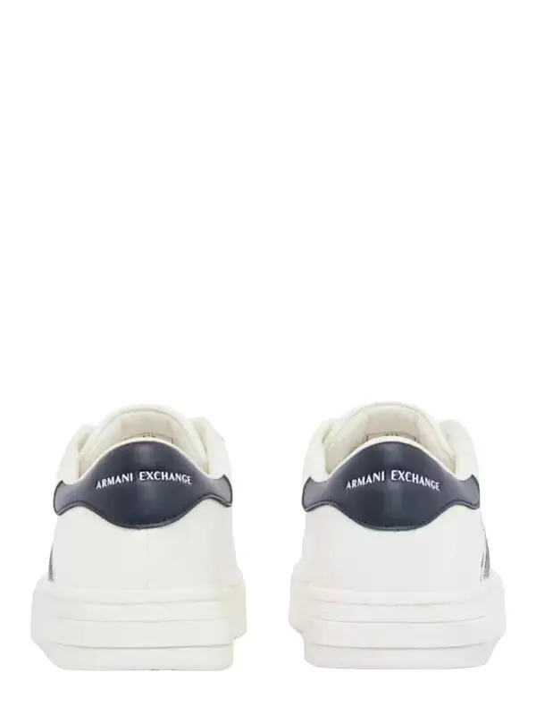 Armani Exchange Logo-print Striped Sneakers - White
