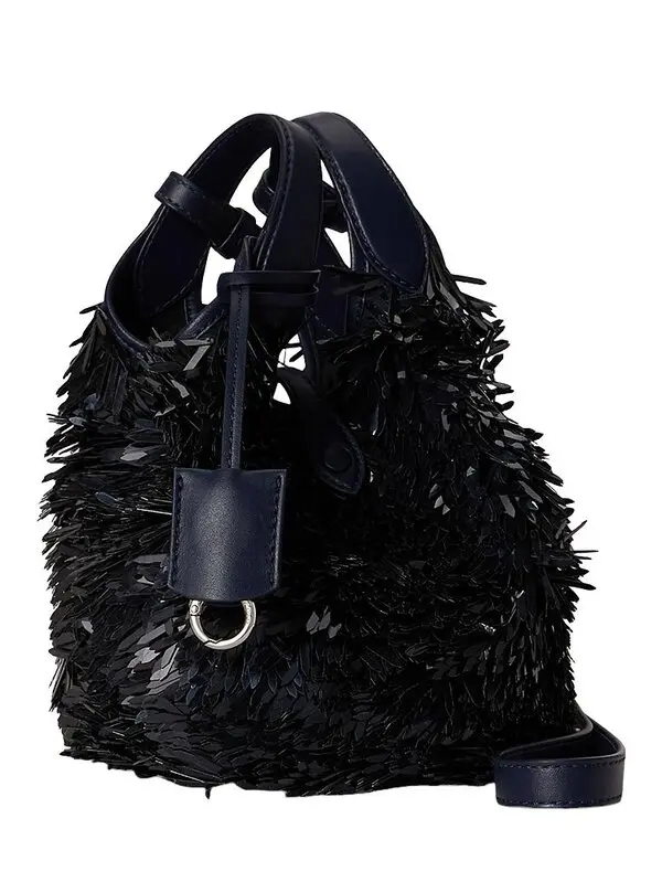 Polo Ralph Lauren Polo Play Beaded Silk Tote & Crossbody - Deep Iris