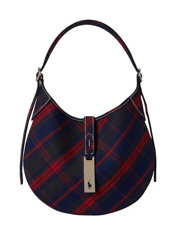 Polo Ralph Lauren Polo Id Plaid Twill Small Shoulder Bag - Multi Plaid