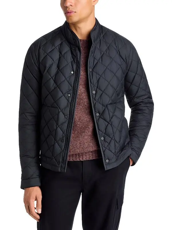 Moncler Oise Diamond Quilted Short Down Jacket - Black