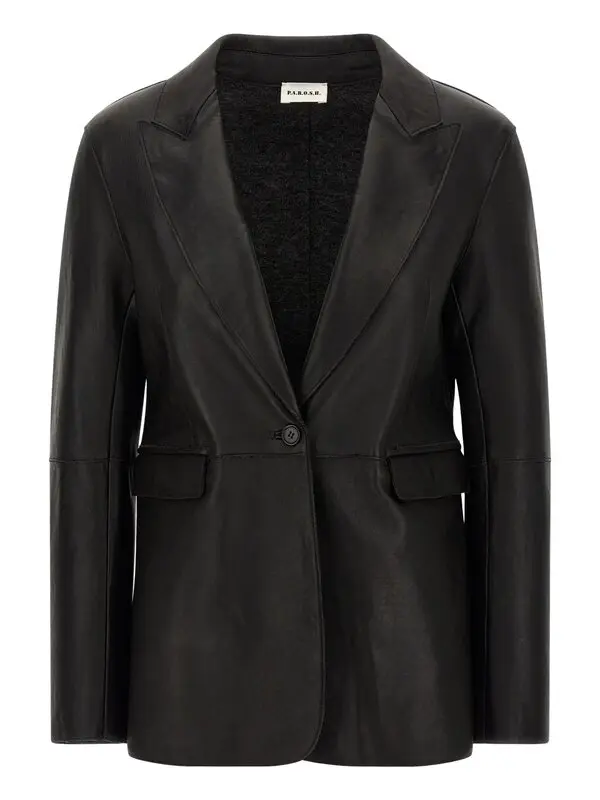 P.a.r.o.s.h Maciock Single-breasted Blazer - Black