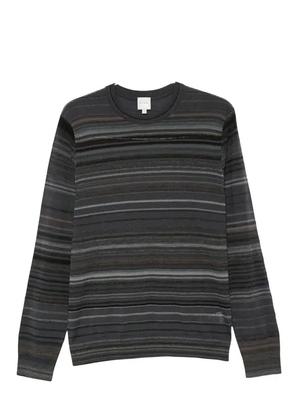 Paul Smith 100% Merino Wool Crewneck Sweater - Grey