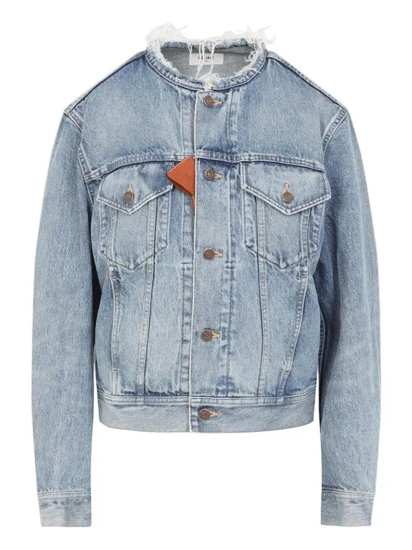 Celine Cotton Trucker Jacket - Blue
