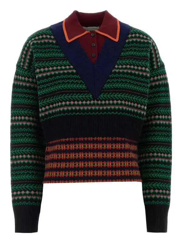 Dries Van Noten Embroidered Wool-blend Toinette Sweater - Printed
