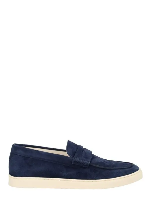 Brunello Cucinelli Sueded Leather Loafer For - Blue