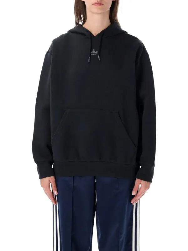 ADIDAS ORIGINALS Oversized Fleece Hoodie - Nero