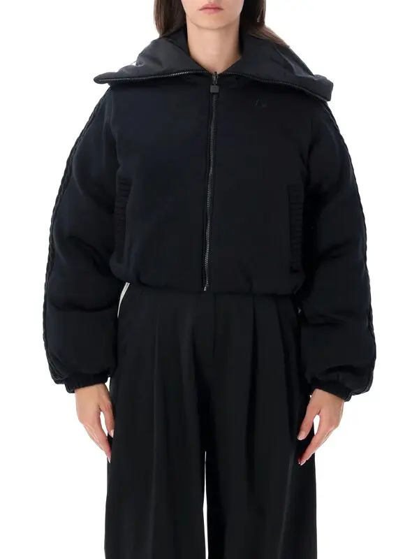 ADIDAS ORIGINALS Cropped Puffer Jacket With Hood - Nero