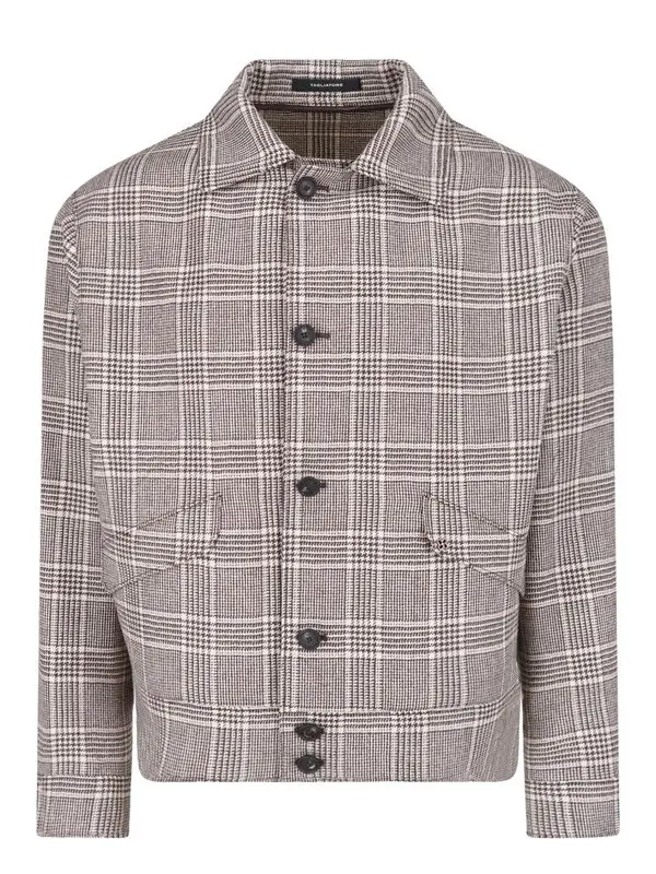 Tagliatore Virgin Wool Tailored Jacket - Brown