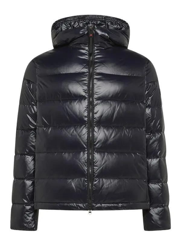 Peuterey Quilted Down Coat With Duck Down Insulation - Navy