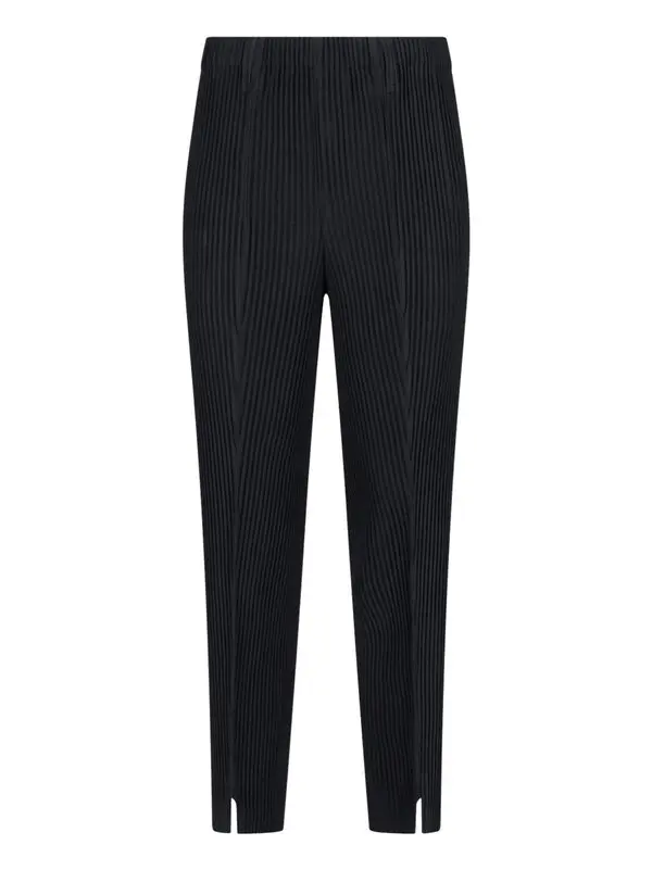 Issey Miyake Homme Plissé Pleated Trousers - Black