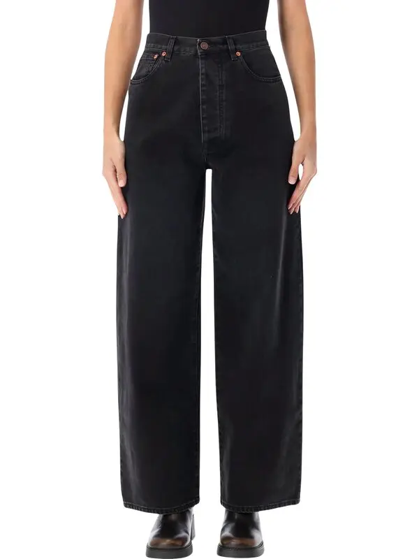 FORTELA High-rise Wide-leg Jeans - Nero