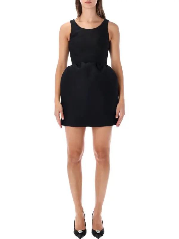Balenciaga Sleeveless Fit-and-flare Mini Dress - Nero