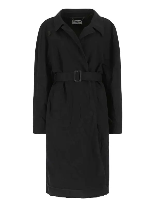 Balenciaga 100% Cotton Overcoat - Blue
