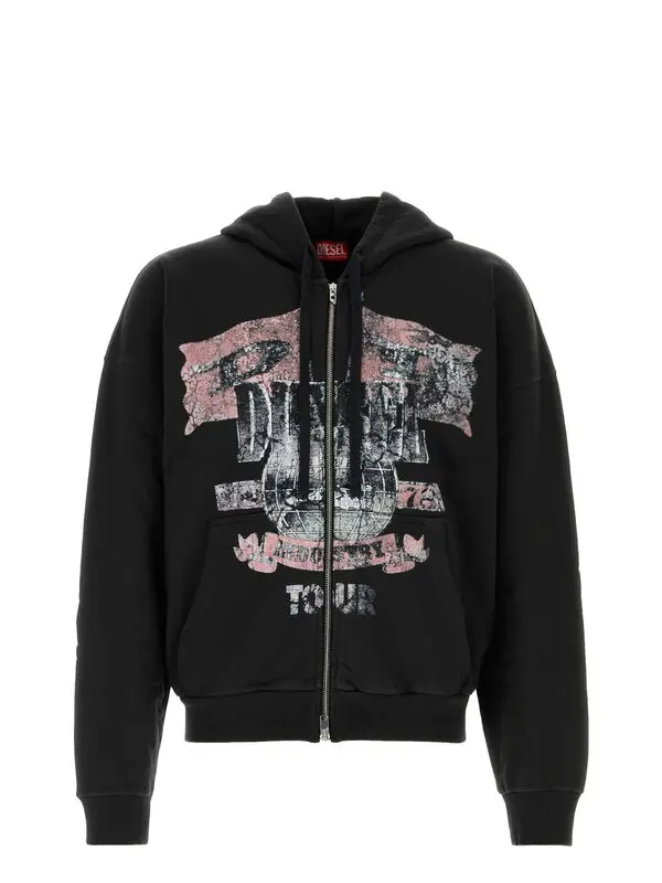 DIESEL® Slate Cotton S-will Sweatshirt - Multicolor