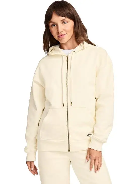 JOCKEY The One And Only Heavyweight 100% Organic Cotton Full Zip Hoodie - Fawn