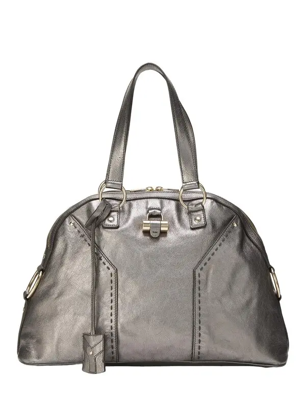 Saint Laurent Leather Muse - Silver