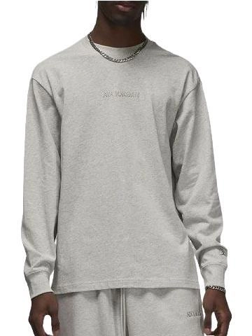 JORDAN Wordmark Long Tee - Grey