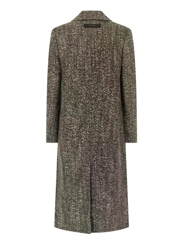Iceberg Herringbone-pattern Double-breasted Coat - Brown