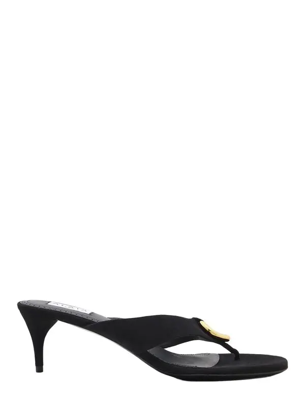 Alaïa Tong 55 Embellished Mule Sandals - Black