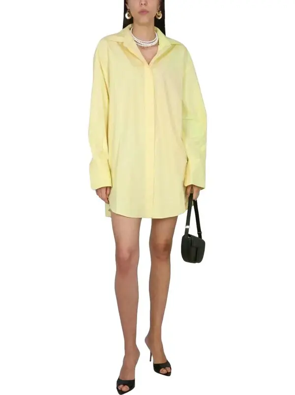 PATOU Oversized Shirt Dress - Yellow