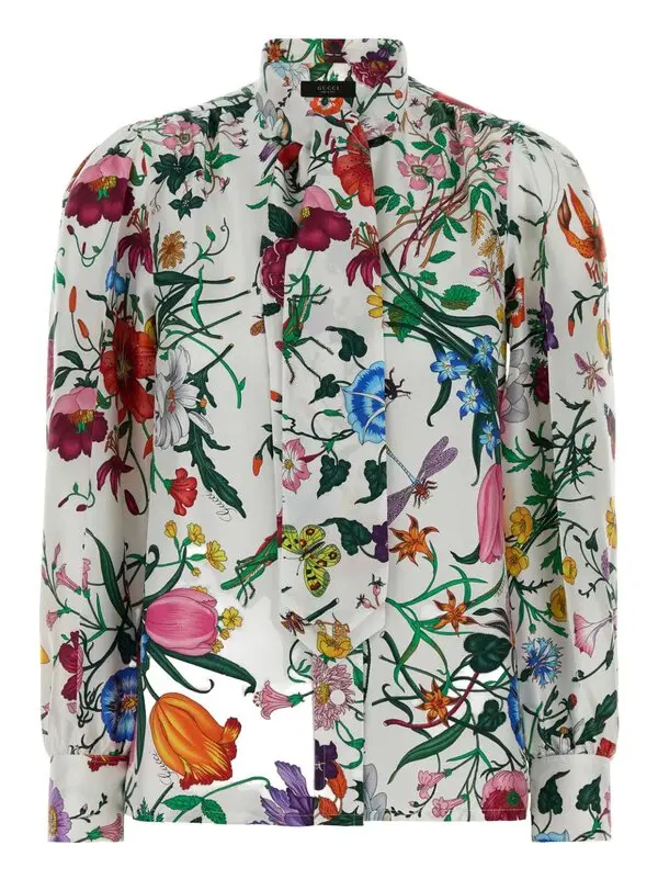 Gucci Printed Silk Shirt - Multicolor
