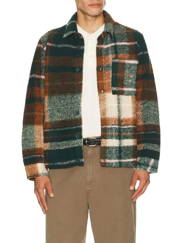 PERCIVAL Knowles Overshirt In Multi - Check