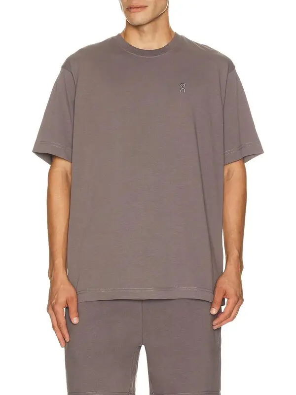 On Club Collective-tee In Grey - Ember
