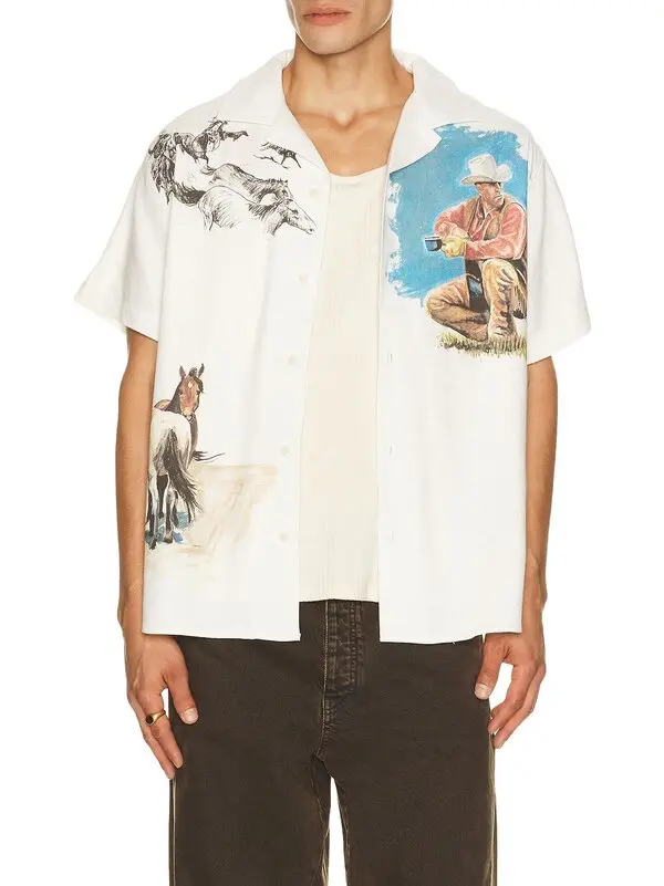 ONE OF THESE DAYS El Capitan Camp Shirt In Cream - Bone