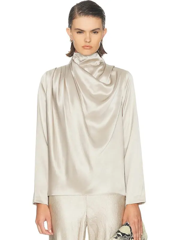 HEIRLOME Sybil Top In Metallic - Silver