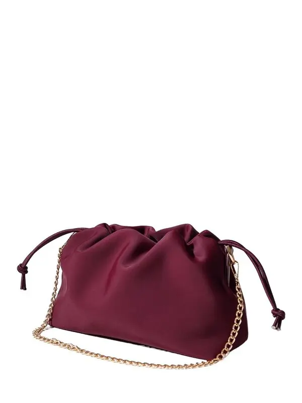 POP UPS BRAND Puff Clutch Bordeaux - Red