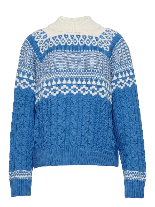Altuzarra Lockwood Merino Wool Sweater - Blue