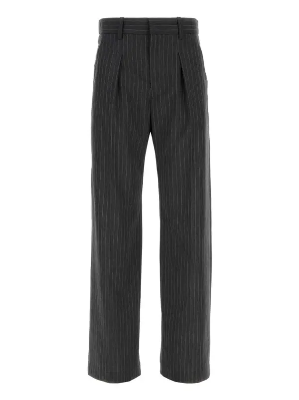 Isabel Marant Étoile Embroidered Wool Blend Lisetta Pant - Multicolor