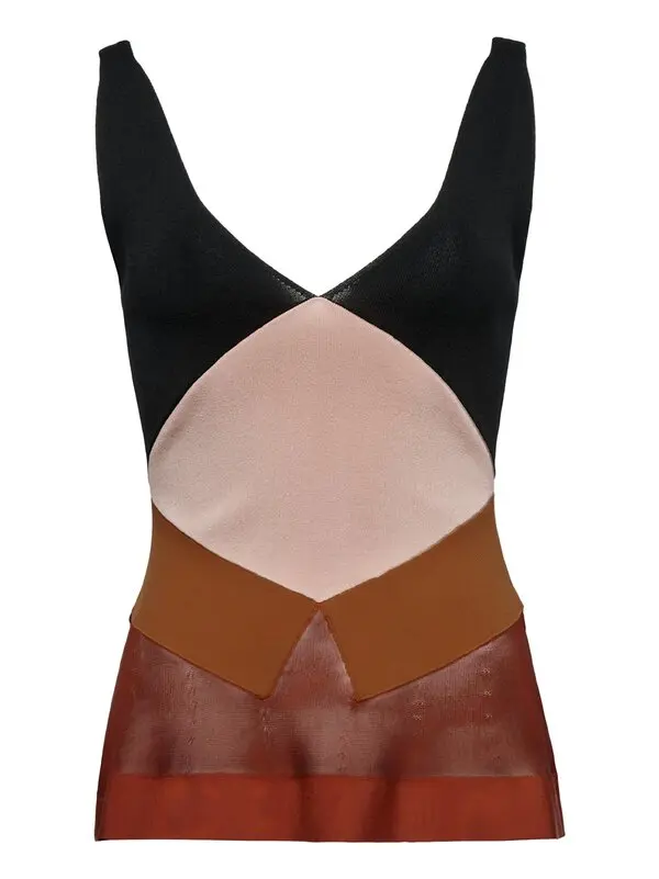 Altuzarra Percy Color-block Knit Top - Multi