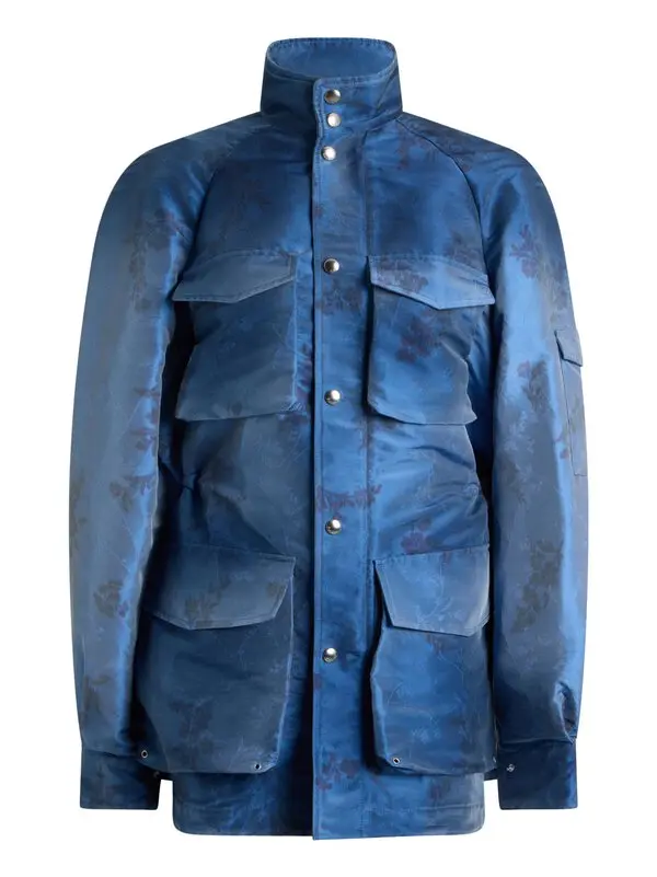 Ralph Lauren Kaylana Patch Pocket Jacquard Jacket - Blue